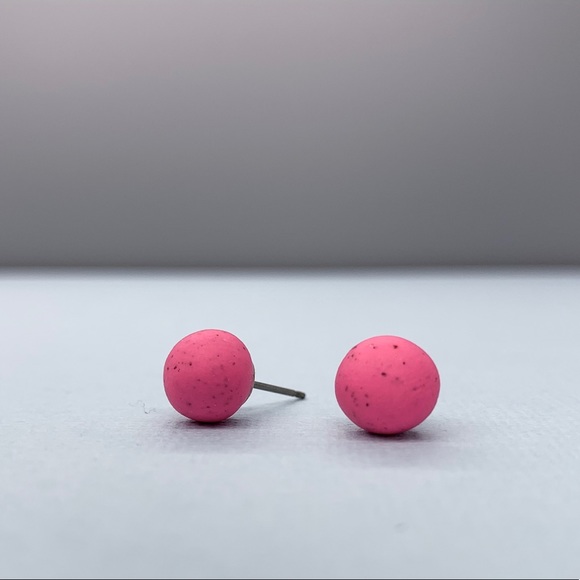 Beth West | Jewelry | New Titanium Posts Bright Pink Pop Color Studs ...